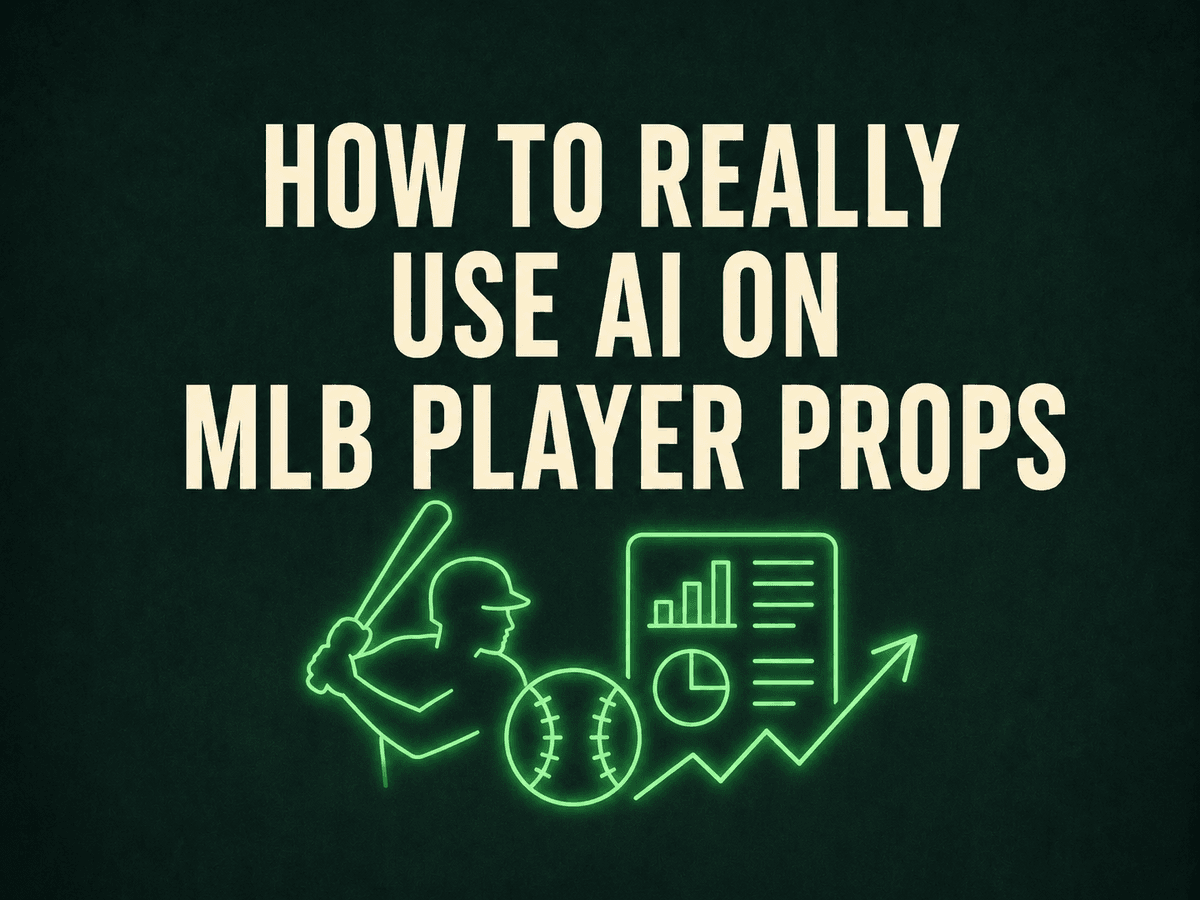 How to Use AI on MLB Player Props - Stat Pick